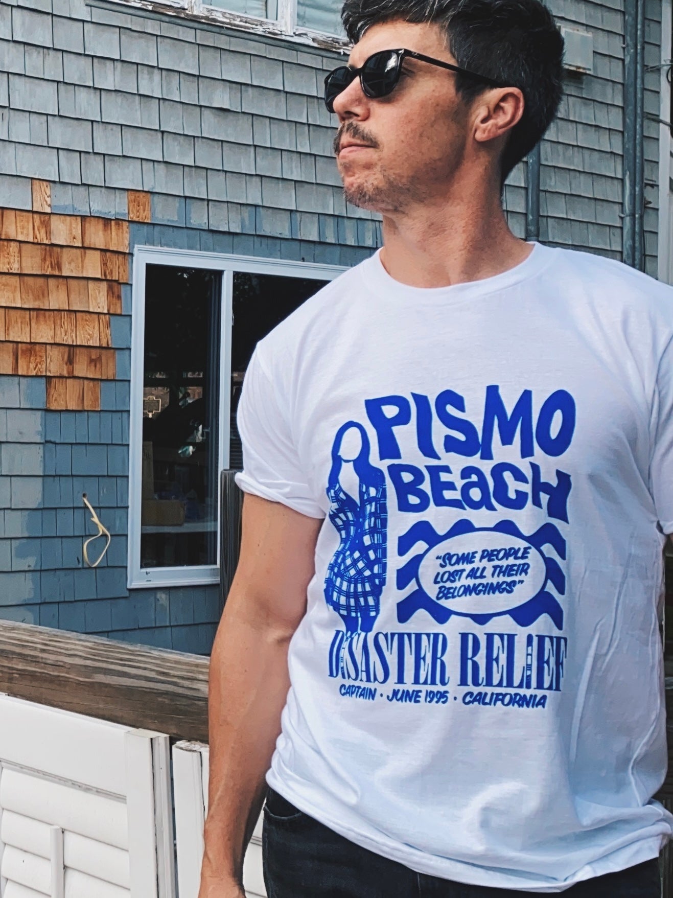 Clueless Pismo Beach Disaster Relief Tee - Totally Good Time
