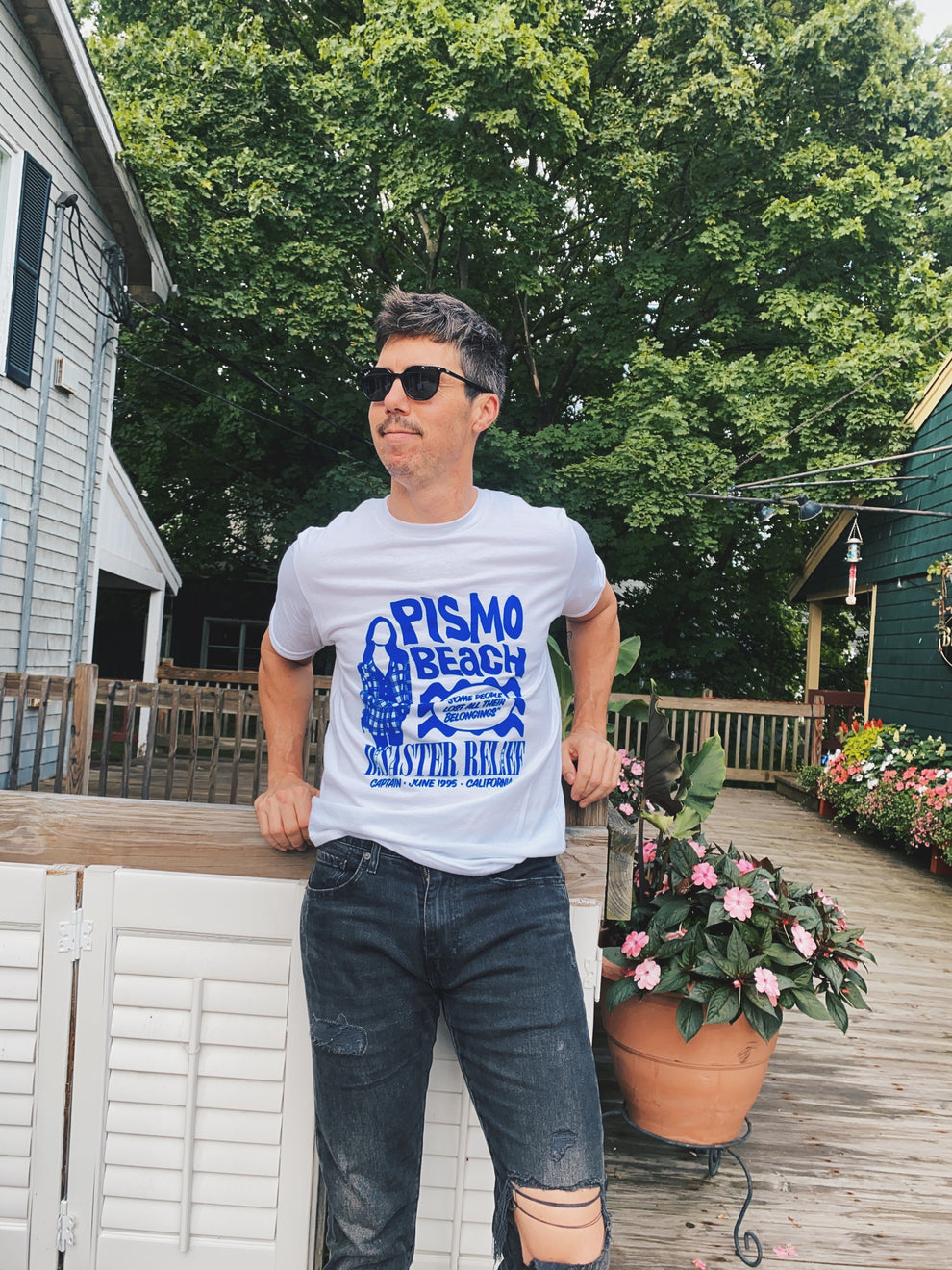 Clueless Pismo Beach Disaster Relief Tee - Totally Good Time