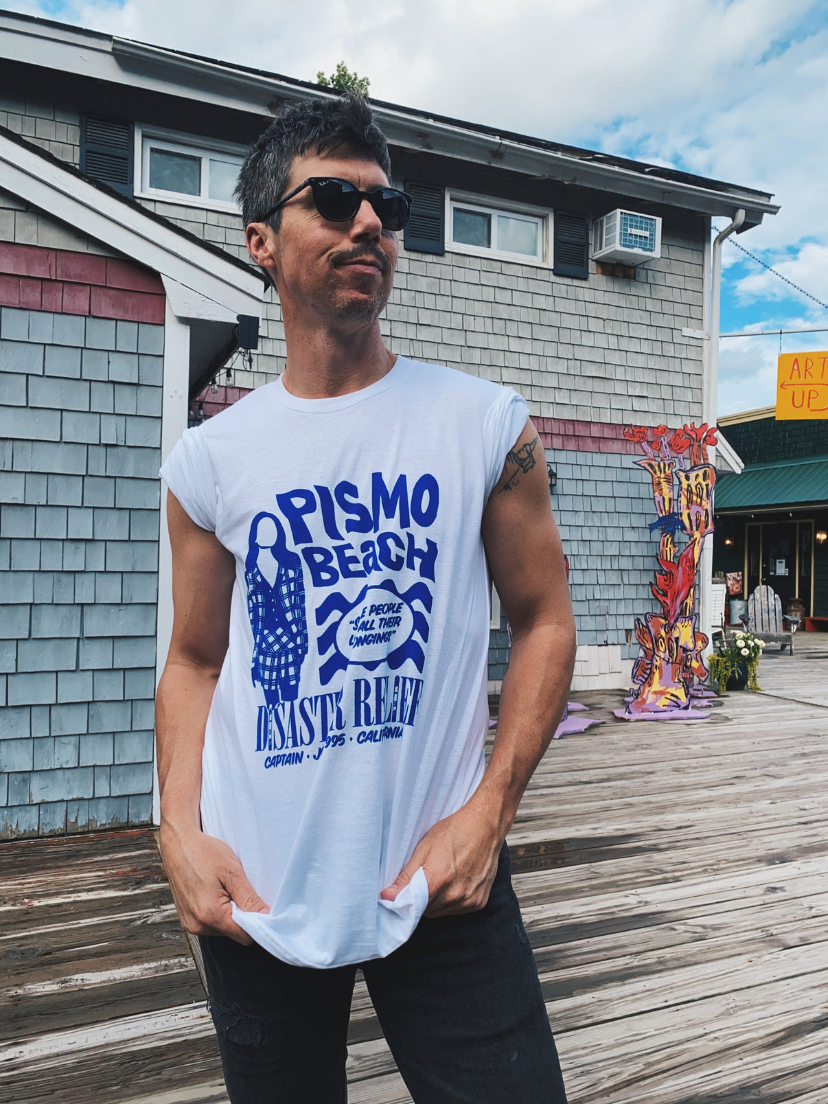 Clueless Pismo Beach Disaster Relief Tee - Totally Good Time