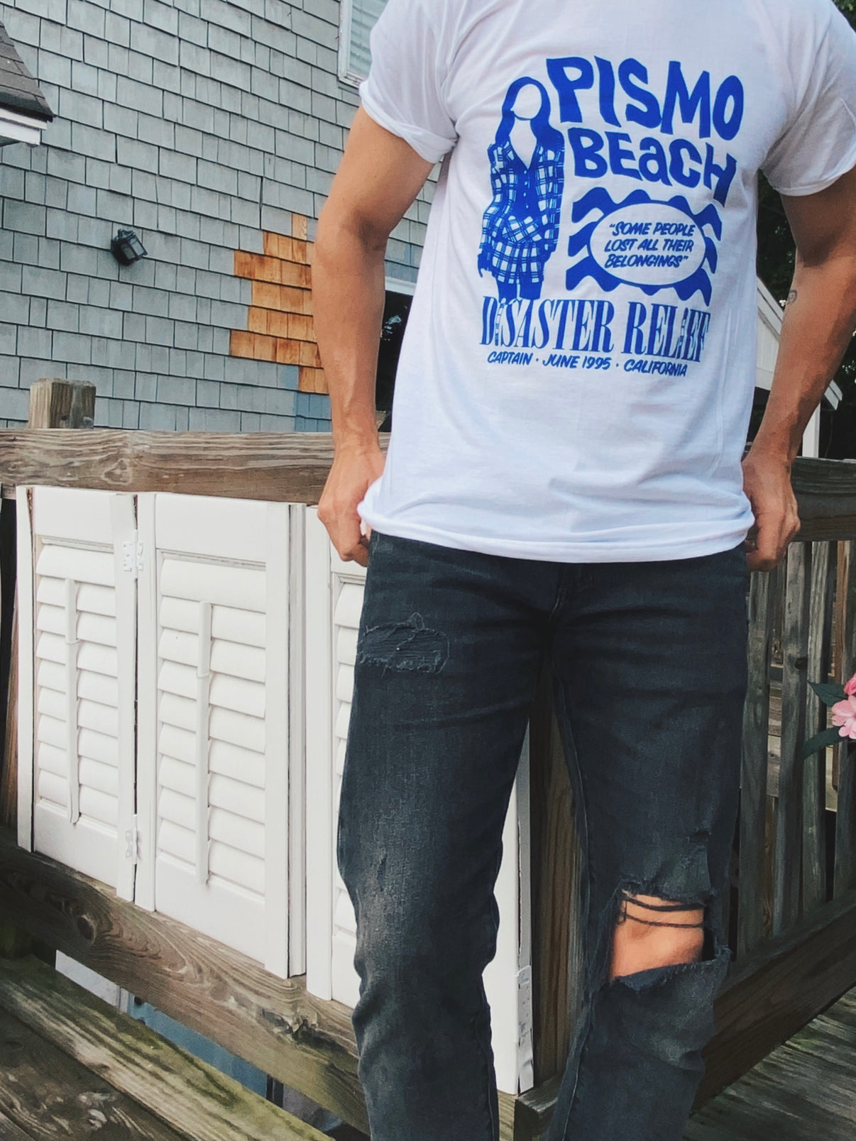 Clueless Pismo Beach Disaster Relief Tee - Totally Good Time